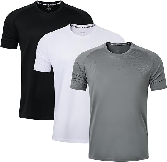 Customer reviews for 3 Pack Mens Running T Shirts Gym Clothes Shirts ...