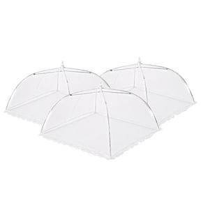 ARTEA 6pcs Large Pop-Up Mesh Screen Food Cover Tent Umbrella Reusable ...