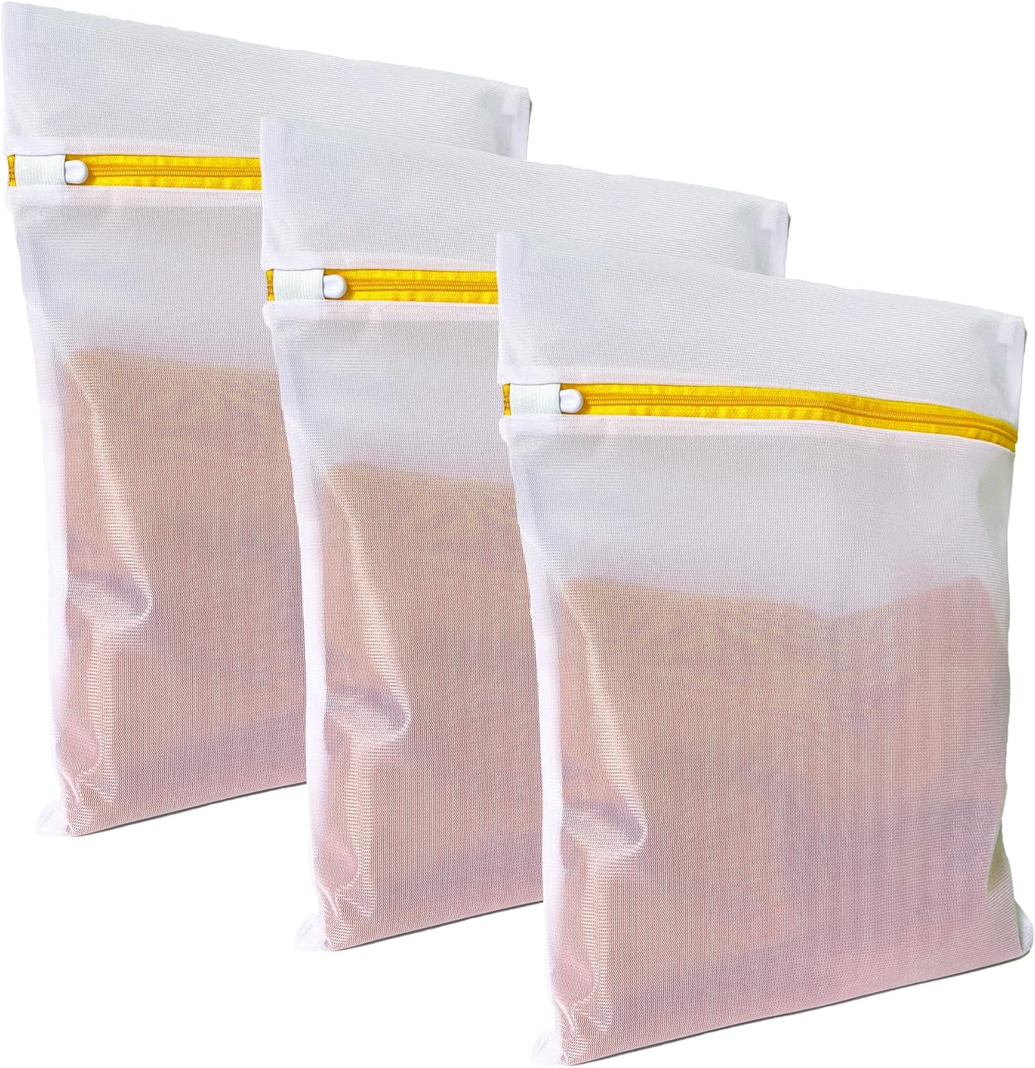 3 Pack Mesh Laundry Bags for Delicates 16inx20in (40cmx50cm), Dryer ...