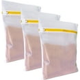 3 Pack Mesh Laundry Bags for Delicates 16inx20in (40cmx50cm), Dryer ...