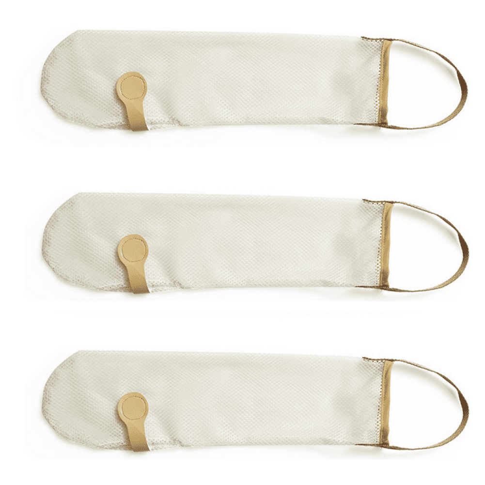 3 Pack Mesh Onion Garlic Hanging Ingredient Storage Pouch Storage ...