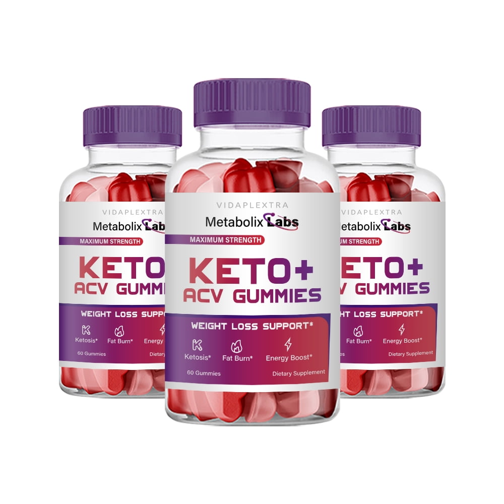 (3 Pack) Metabolix Labs Keto ACV Gummies - Weight Loss Support ...