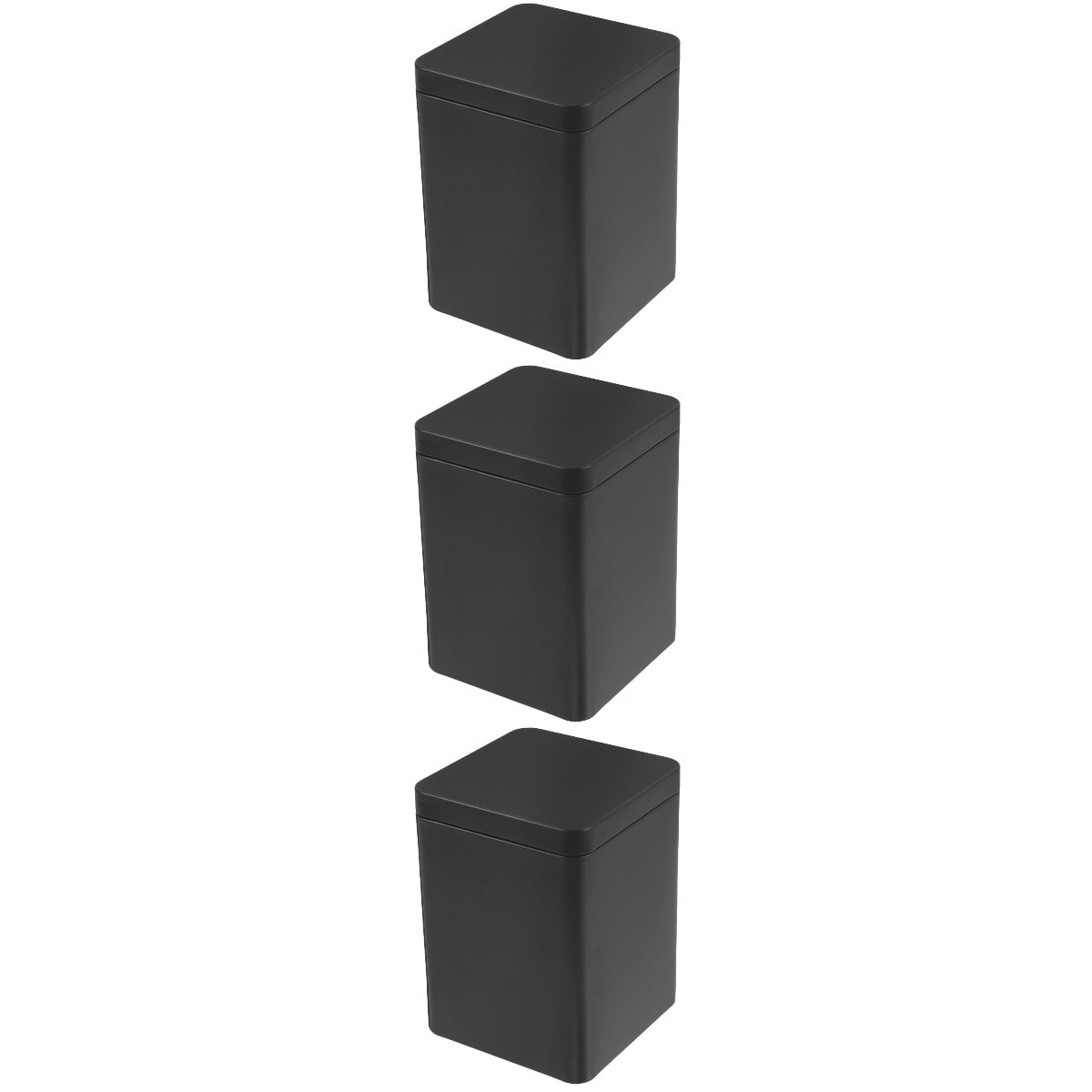 3 Pack Metal Container with Lid Square Tea Tin Square Tea Container Tea ...