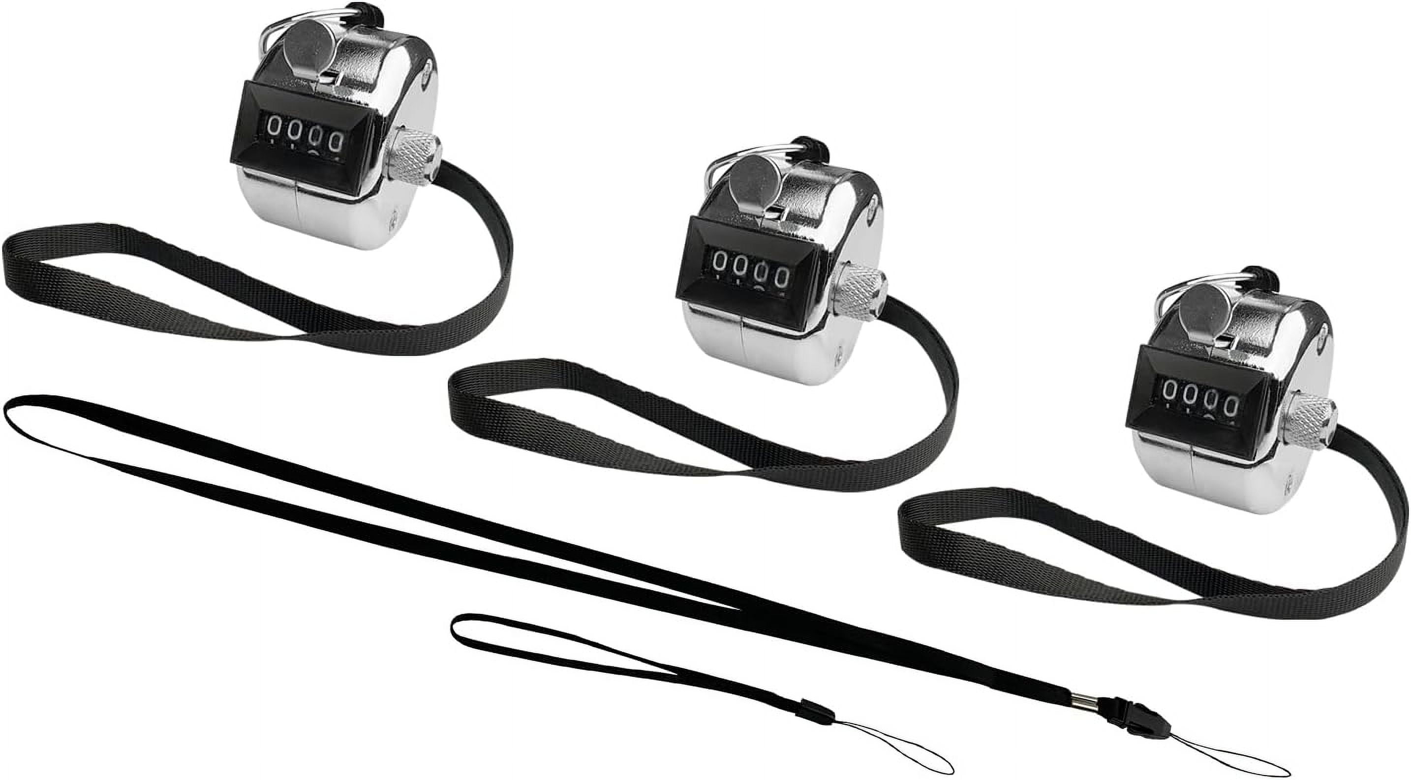 3 Pack Metal Hand Tally Clicker Counter, 4-Digit Number Count Clicker ...