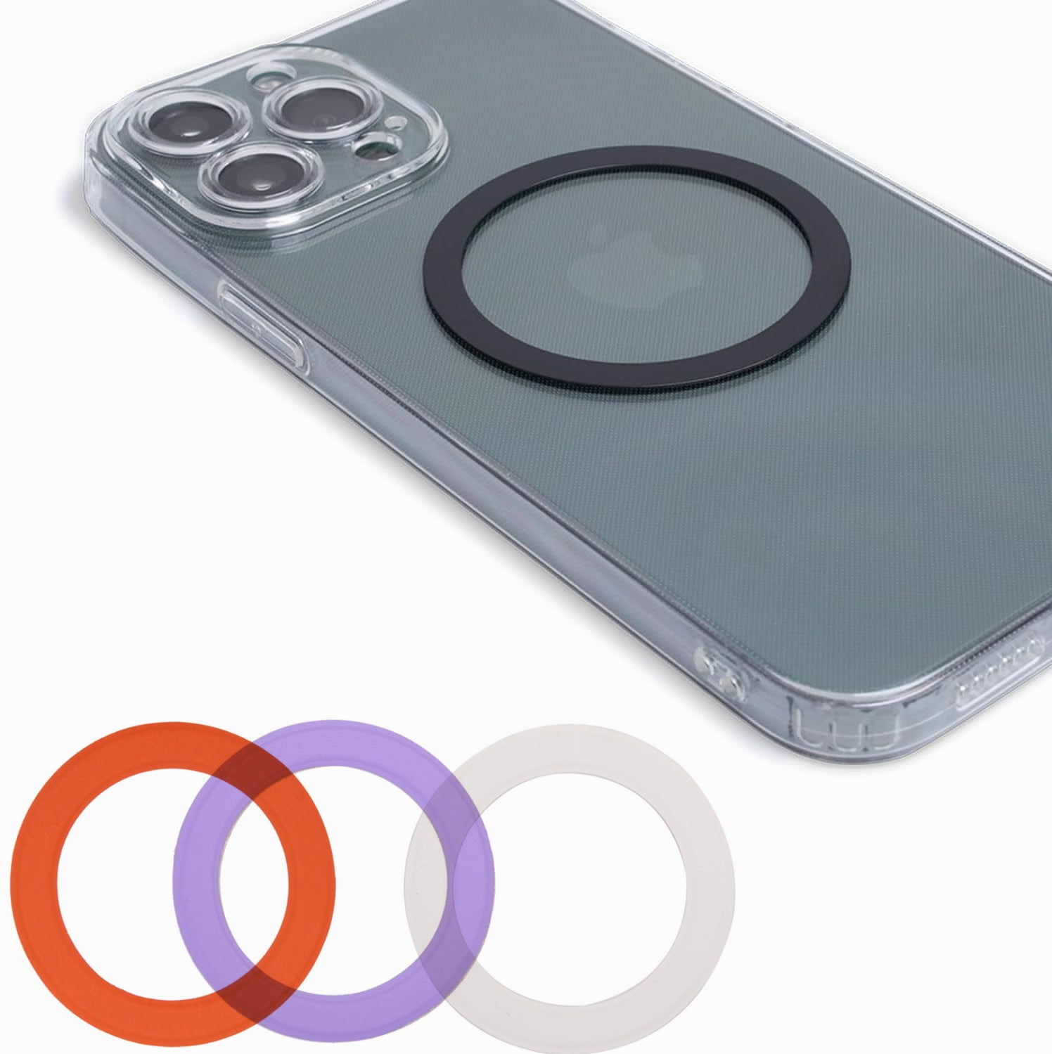 3 Pack Metal Rings Compatible for Magsafe Charger,Magnetic Cup ...