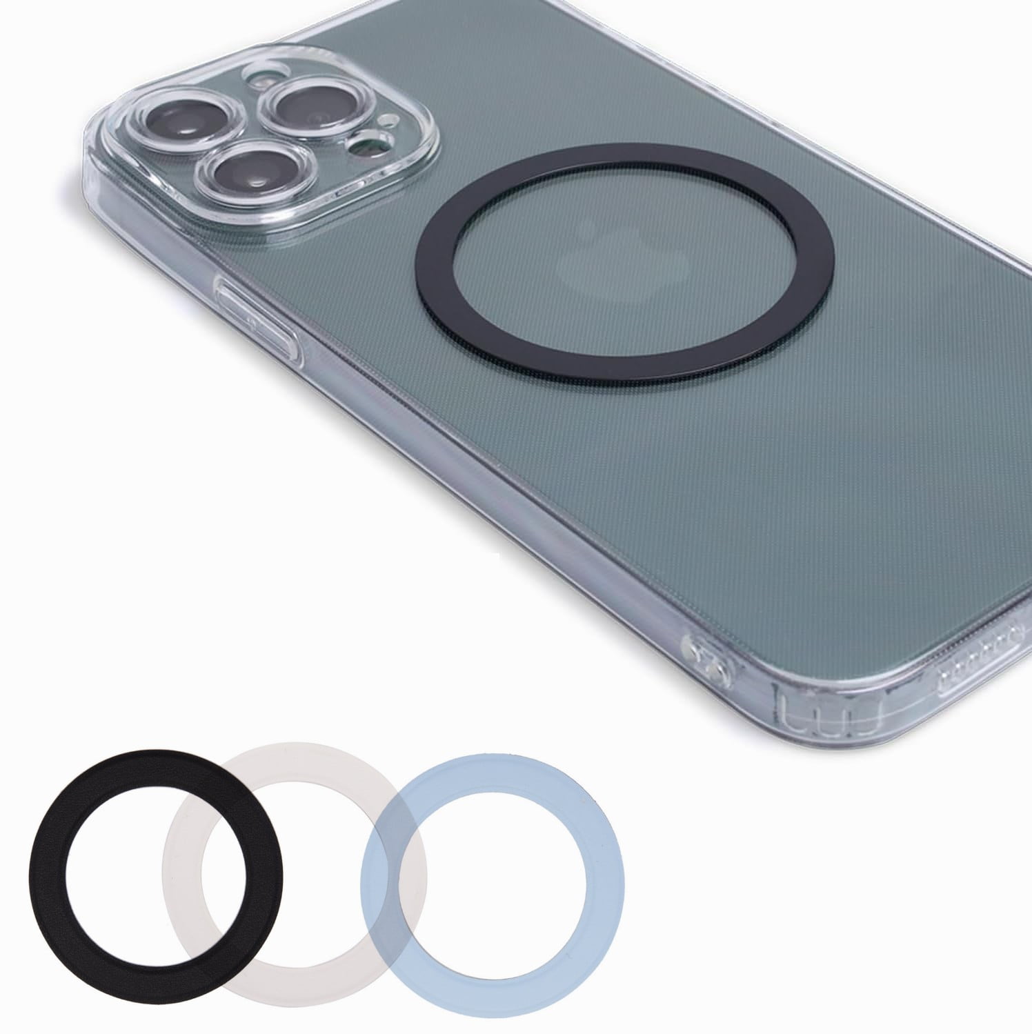 3 Pack Metal Rings Compatible for Magsafe Charger,Magnetic Cup ...