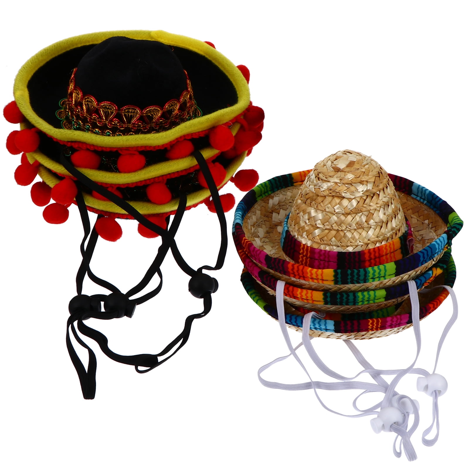 3 Pack Mexican Hat Fiesta Party Sombrero Hats Cinco De Mayo Crown ...
