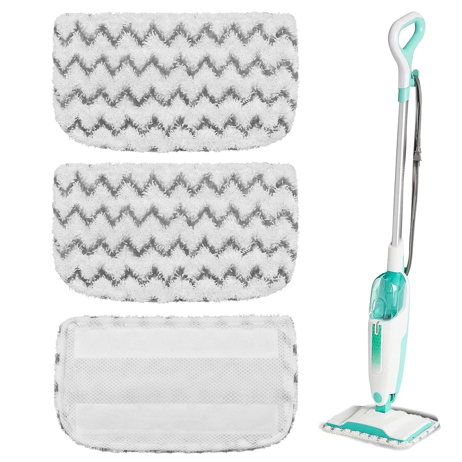 3 Pack Microfiber Steam Mop Replacement Pads for Shark Steam Mop S1000 ...