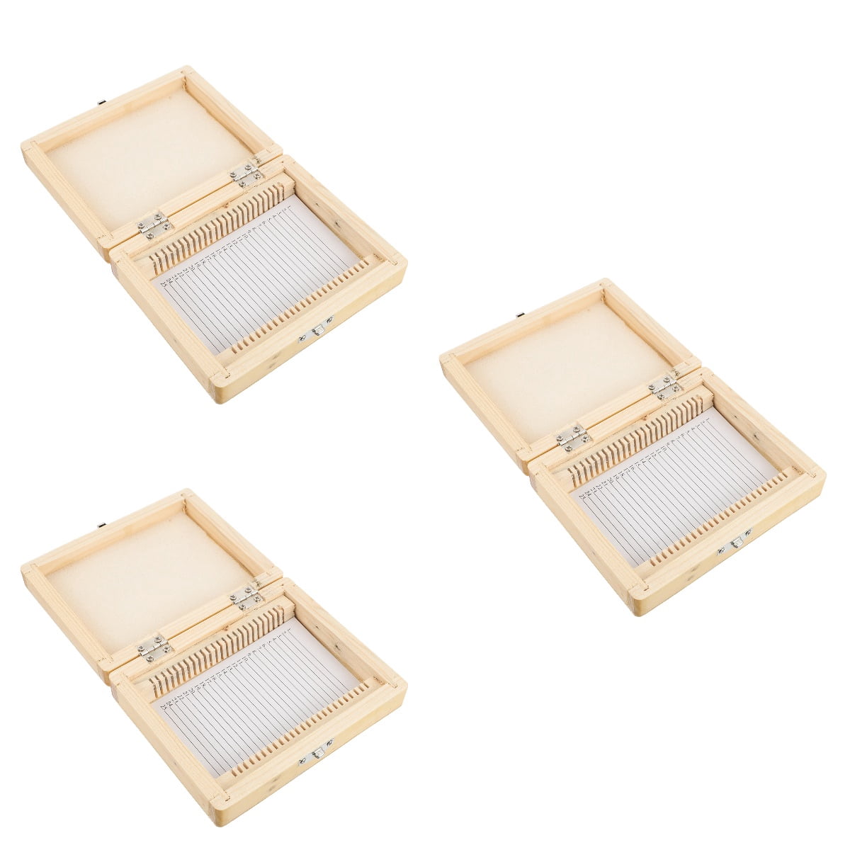 3 Pack Microscope Slide Storage Calibration Box Cabinet - Walmart.com