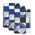 3 Pack Mid Century Kitchen Towels Navy Blue Grey Abstract Retro ...