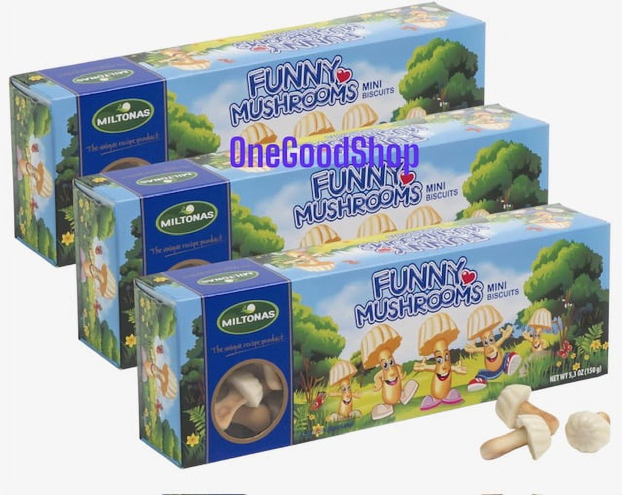 3 Pack Miltonas Chocolate Mushrooms Mini Biscuits Assortment Selection ...