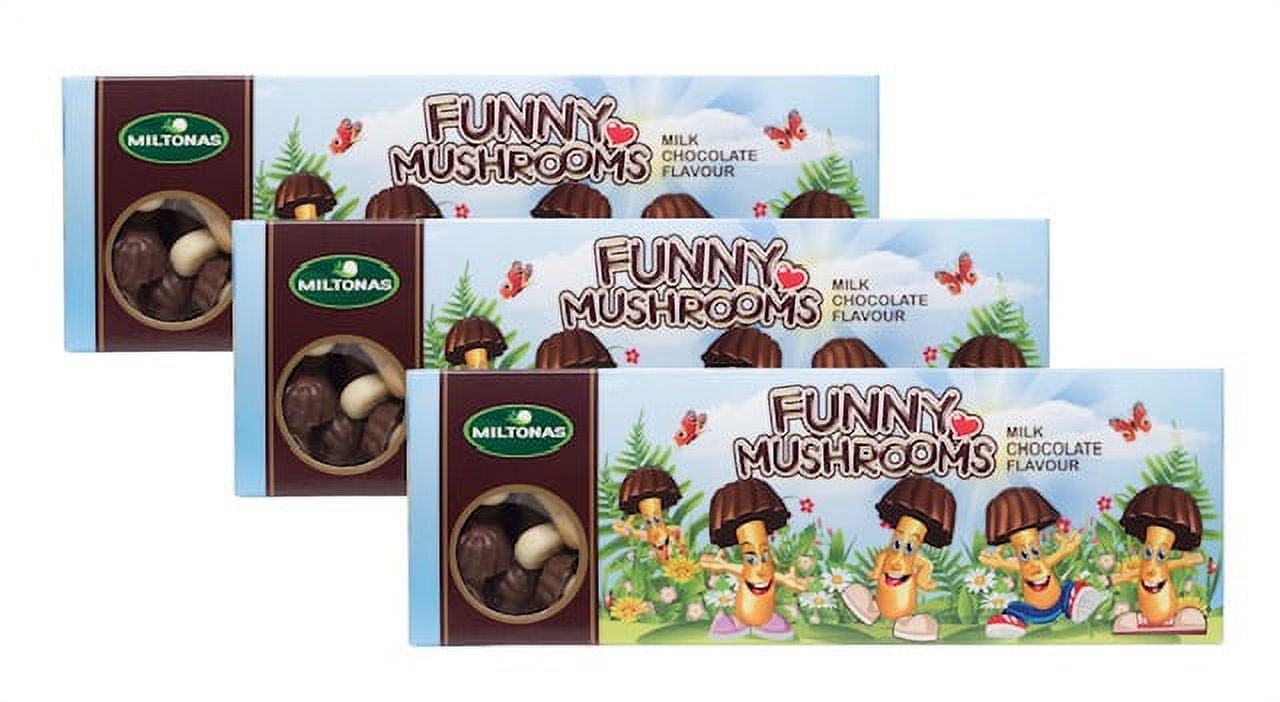 Miltonas 3 Pack Funny Mushrooms - Biscuit Cookie with Chocolate Flavor ...