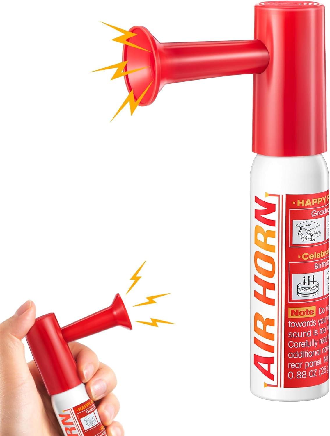 3 Pack Mini Air Horn for Personal Safety, 0.88 Oz Stadium Air Horn ...