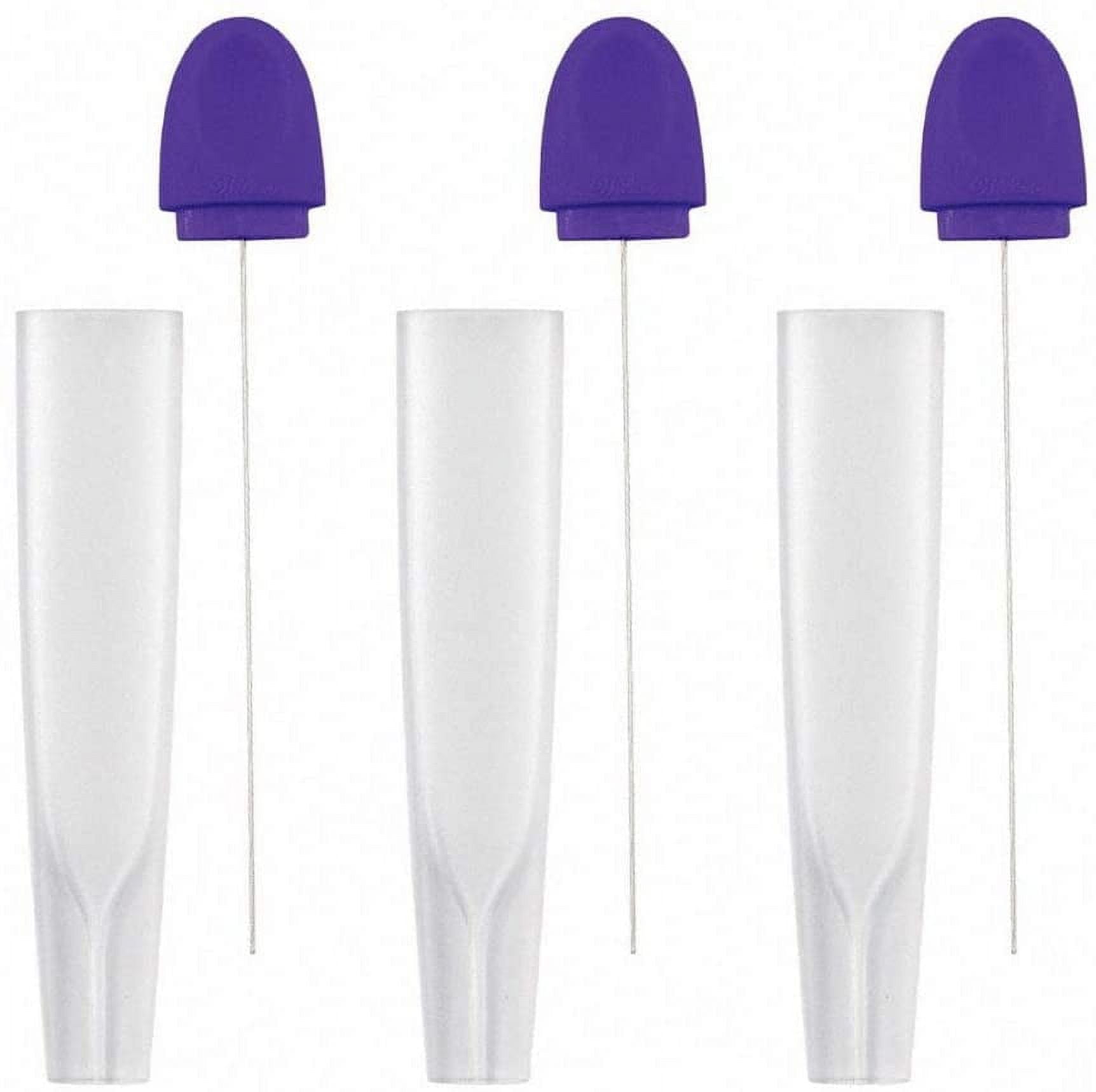 3 Pack Mini Cake Tester with Cover Reusable Stainless Steel Metal Cake ...