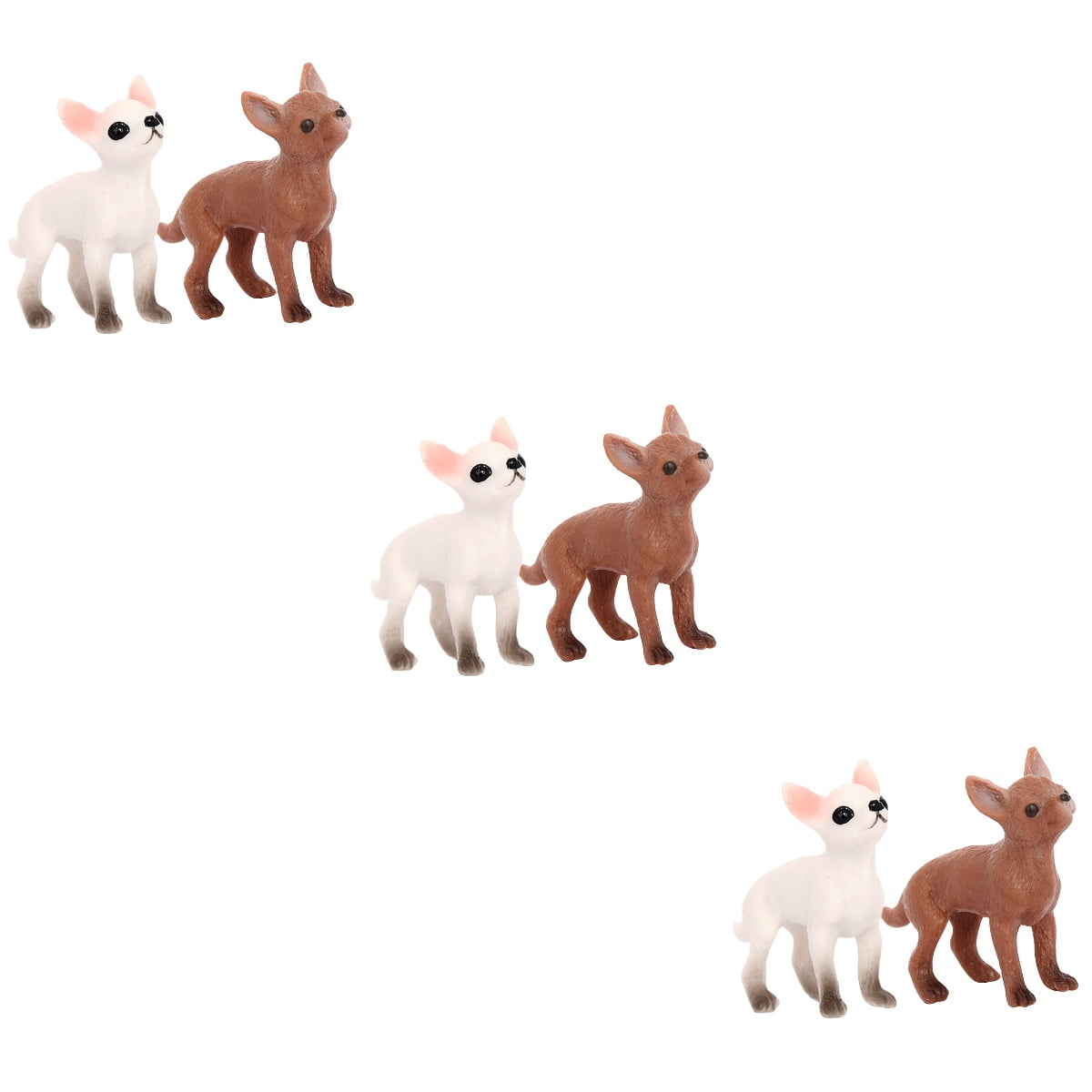 3 Pack Mini Dog Figurine Toys Figurines Adornments Kids Pet Child ...