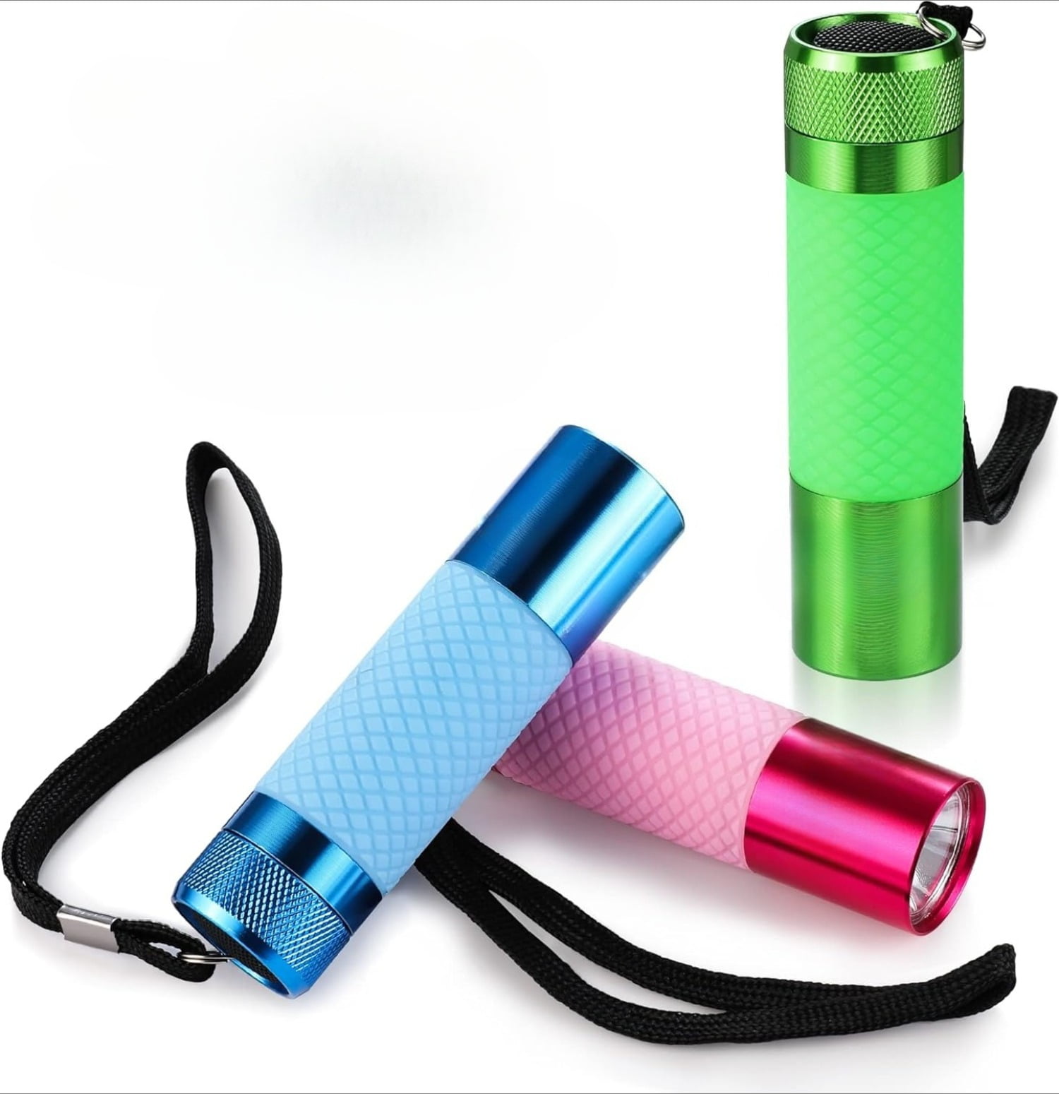 3-Pack Mini Flashlights, Glow in Dark Flashlights, Aluminum LED ...
