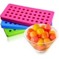 3 Pack Mini Ice Ball Molds, 120-Cavity Mini Round Silicone Mold ...