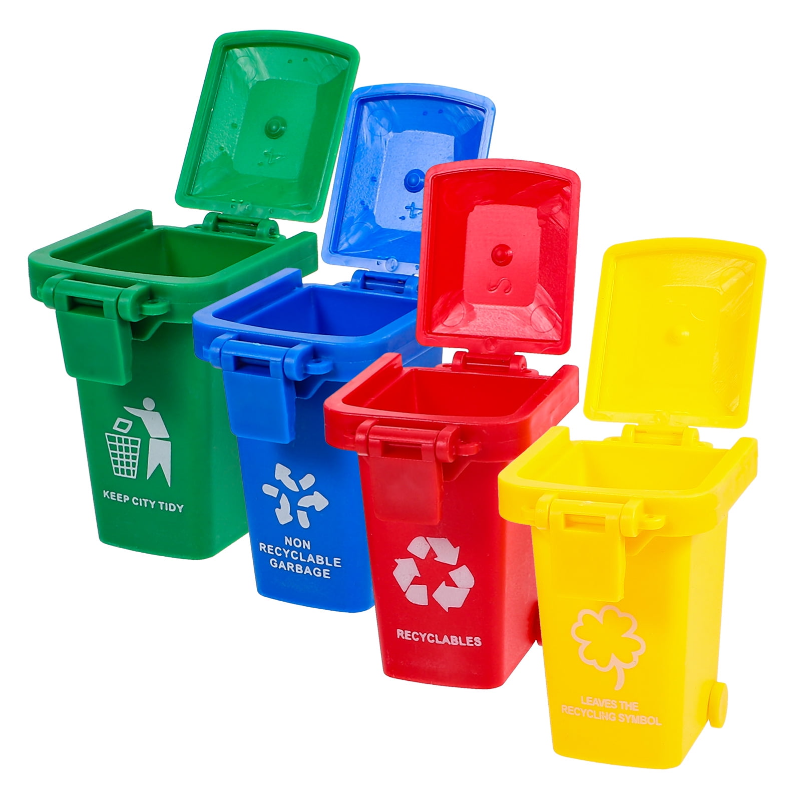 3 Pack Mini Trash Can Boys Toys Rubbish Bin Educational Plaything Toy ...