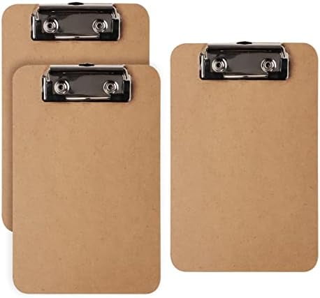 3 Pack Mini Wood Clipboard 4.7X 7.3inch Small Memo Size Pocket ...