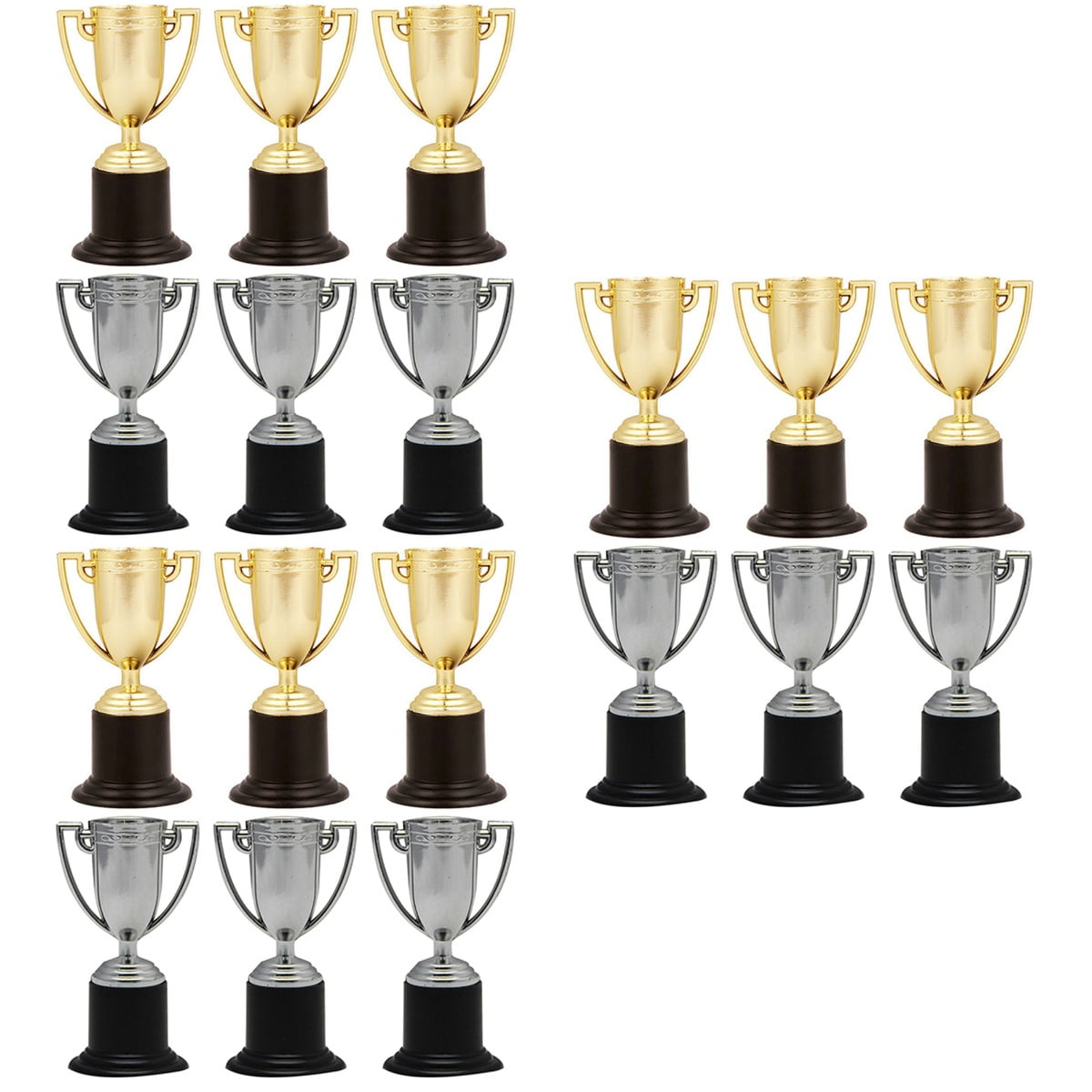 3 Pack Miniature Trophy Model Toy Trophies Small Student Khaki ...