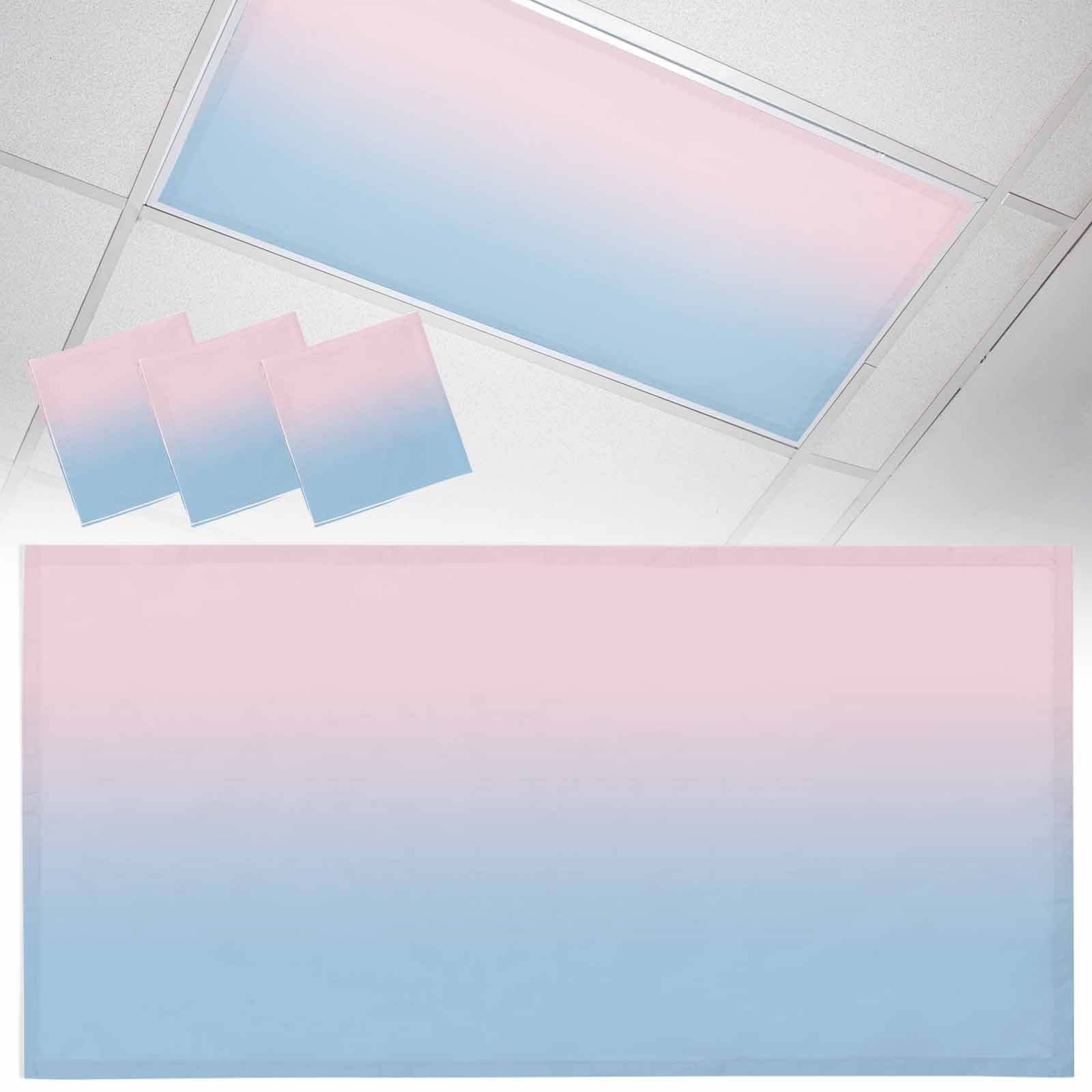 3 Pack Minimalist Pink Fluorescent Light Covers for Ceiling Lights and ...