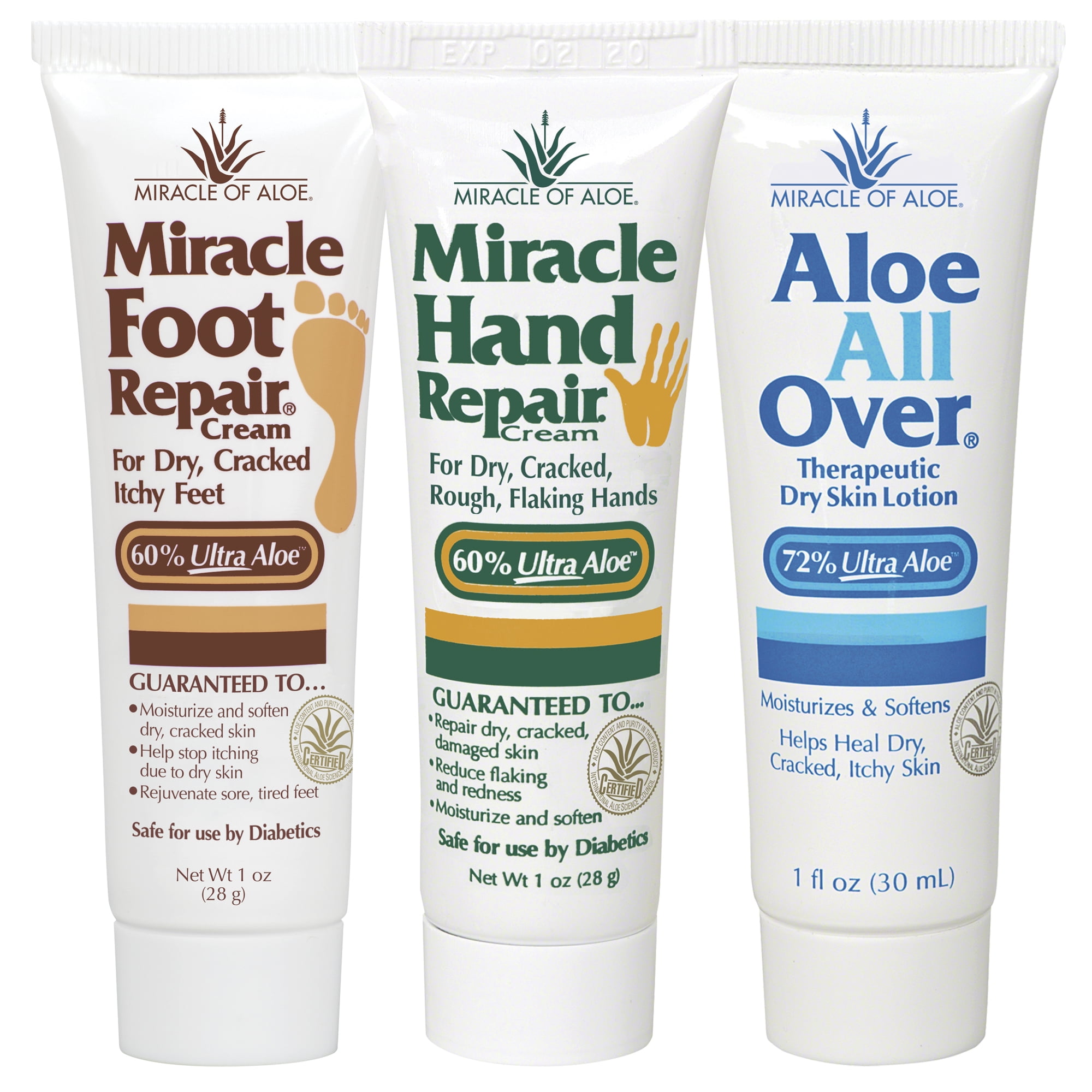 3-Pack Miracle Assortment - Miracle Foot Repair, Miracle Hand Repair ...