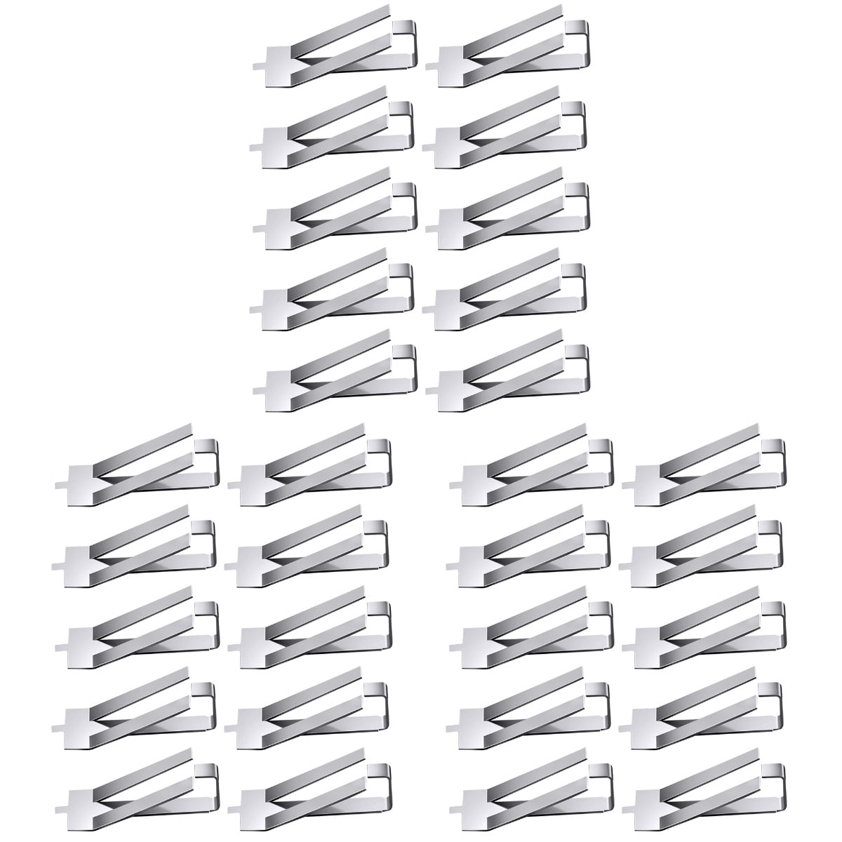 3 Pack Mirror Lamp Makeup Stainless Steel Glass Clip Printer Fixing ...