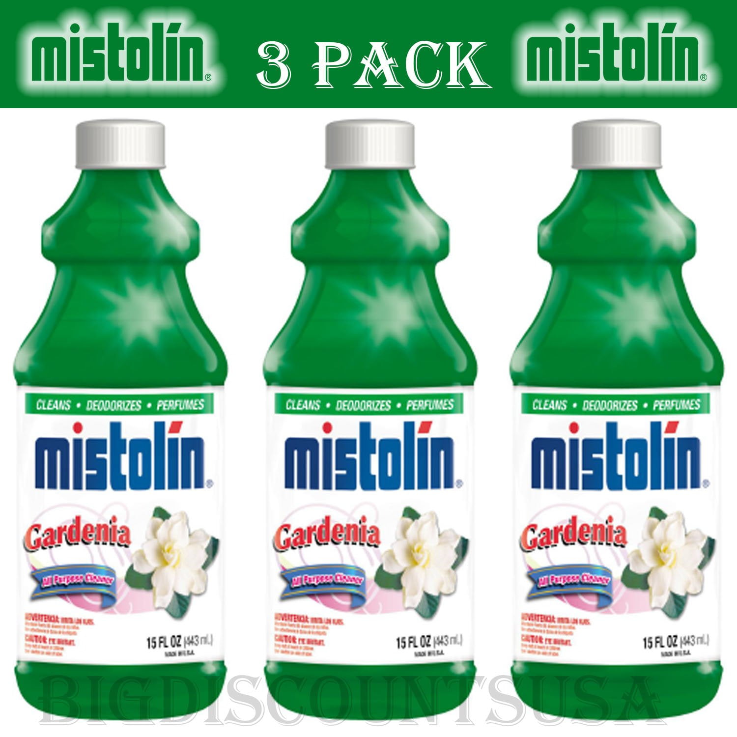 3 Pack Mistolin General All Purpose Cleaning Solution Kit Gardenia ...