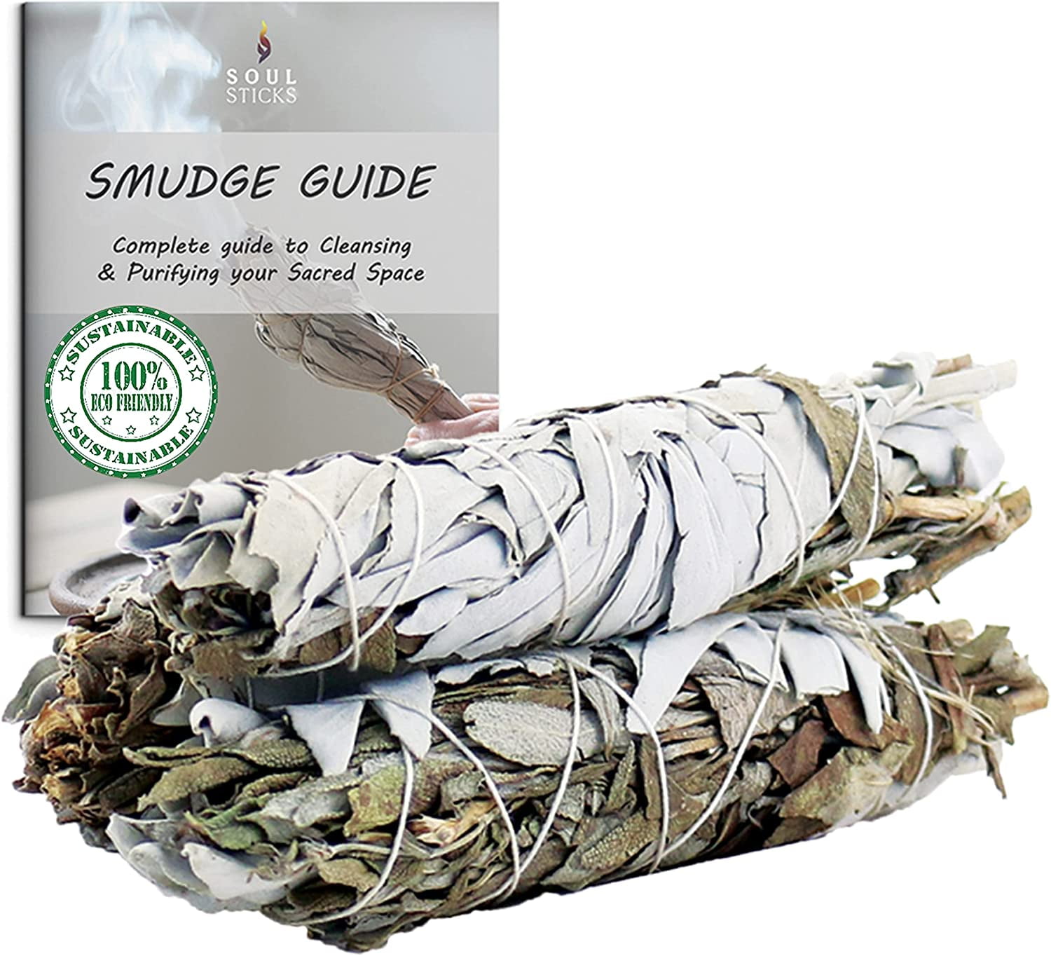 3 Pack Mixed White Sage and Black Sage Smudge Sticks | Grown in ...