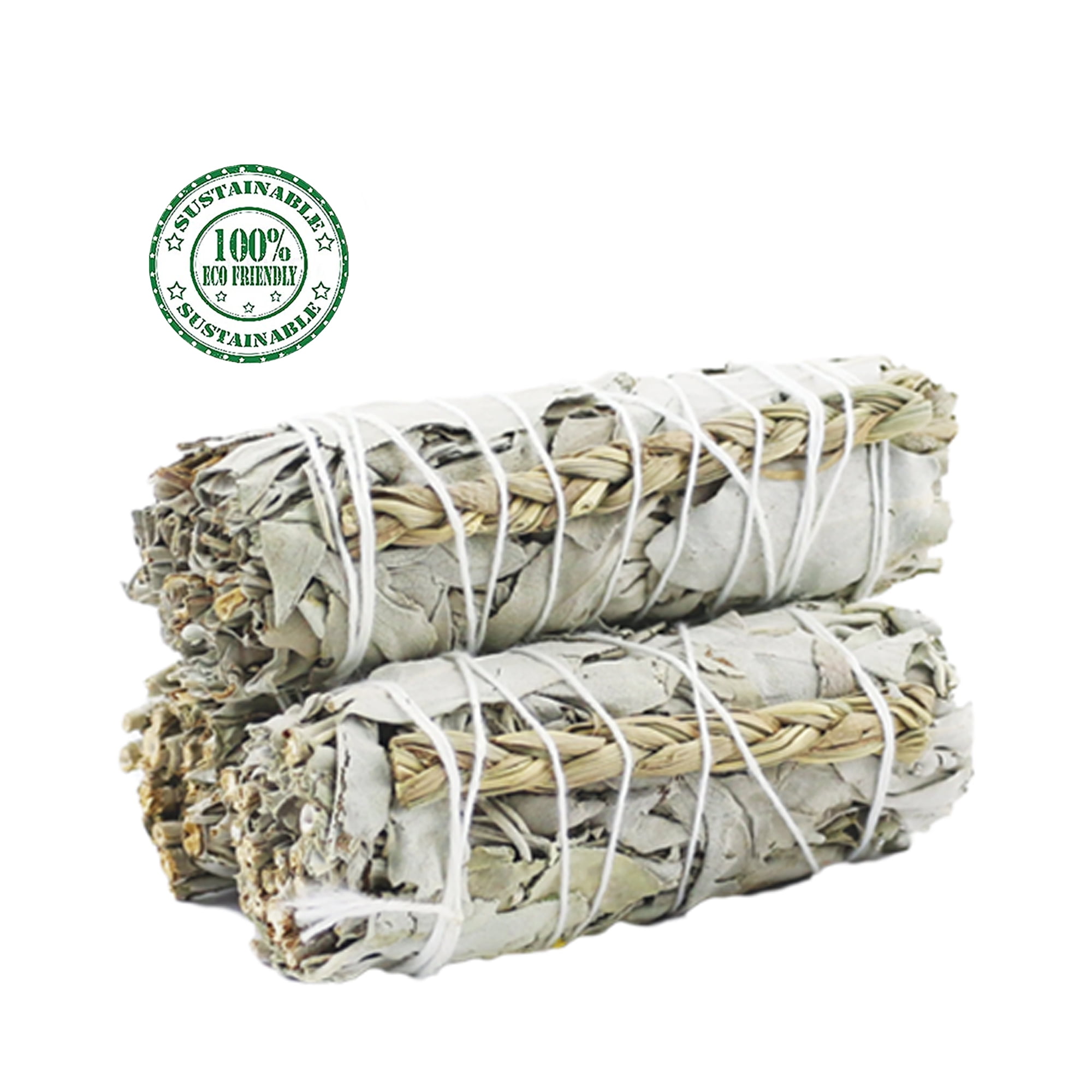 3 Pack Mixed White Sage and Lemongrass Leaves Smudge Sticks USDA ...