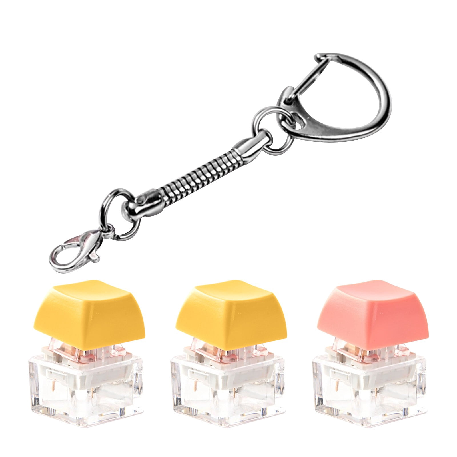 3-Pack Modular Keyboard Fidget Toy — Shape-Changeable Clicker Keychain ...