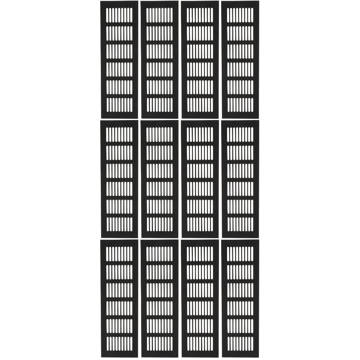 3 Pack Monitor Kit Ventilation Net Air Grille Aluminum Louvered ...