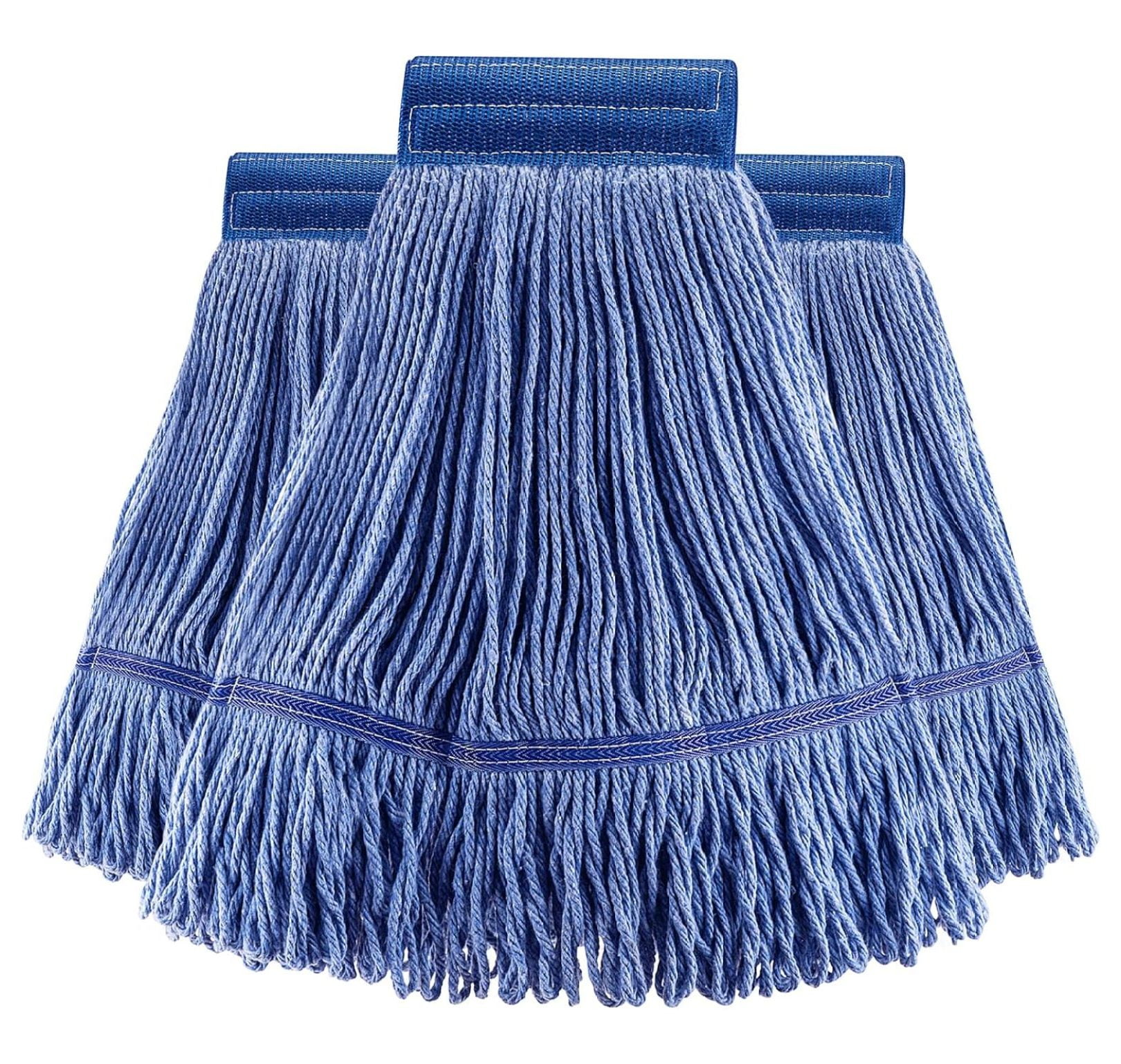 (3 Pack) Mop Head Replacement, Mop Heads ,Blue Cotton Looped End String ...