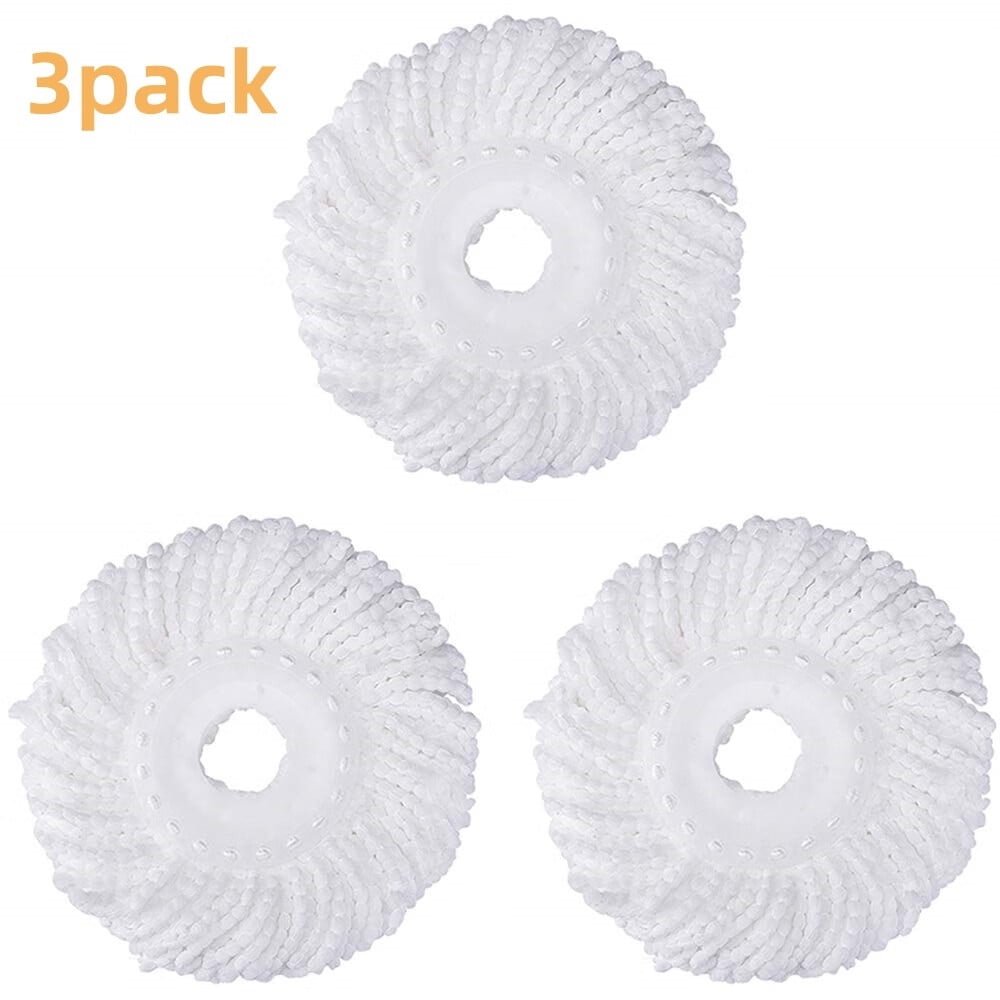 3 Pack Mop Head Replacement Spin Mop Replacement Head Microfiber Spin ...
