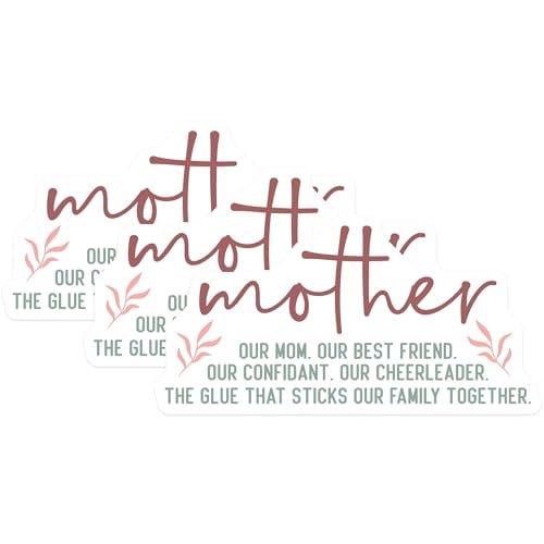 (3 Pack) Mother Quote Decals - Best Friend - Family Love Stickers- 3 ...