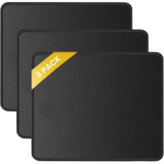 3 Pack Mouse Pad with Stitched Edge, Comfortable Mouse Pads with Non ...