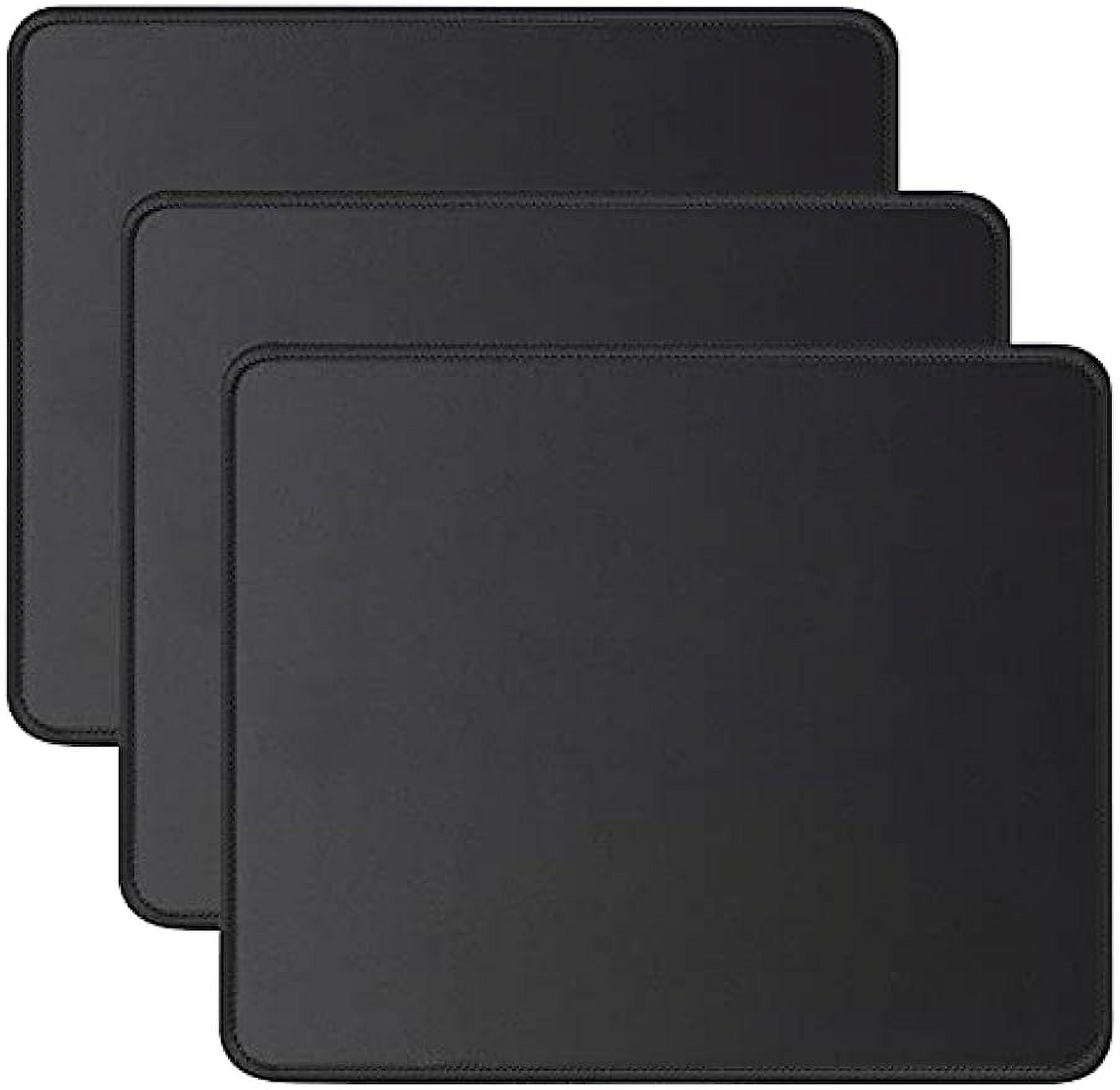 3 Pack Mouse Pad with Stitched Edge, Comfortable Mouse Pads with Non-Slip Rubber Base, Washable ...