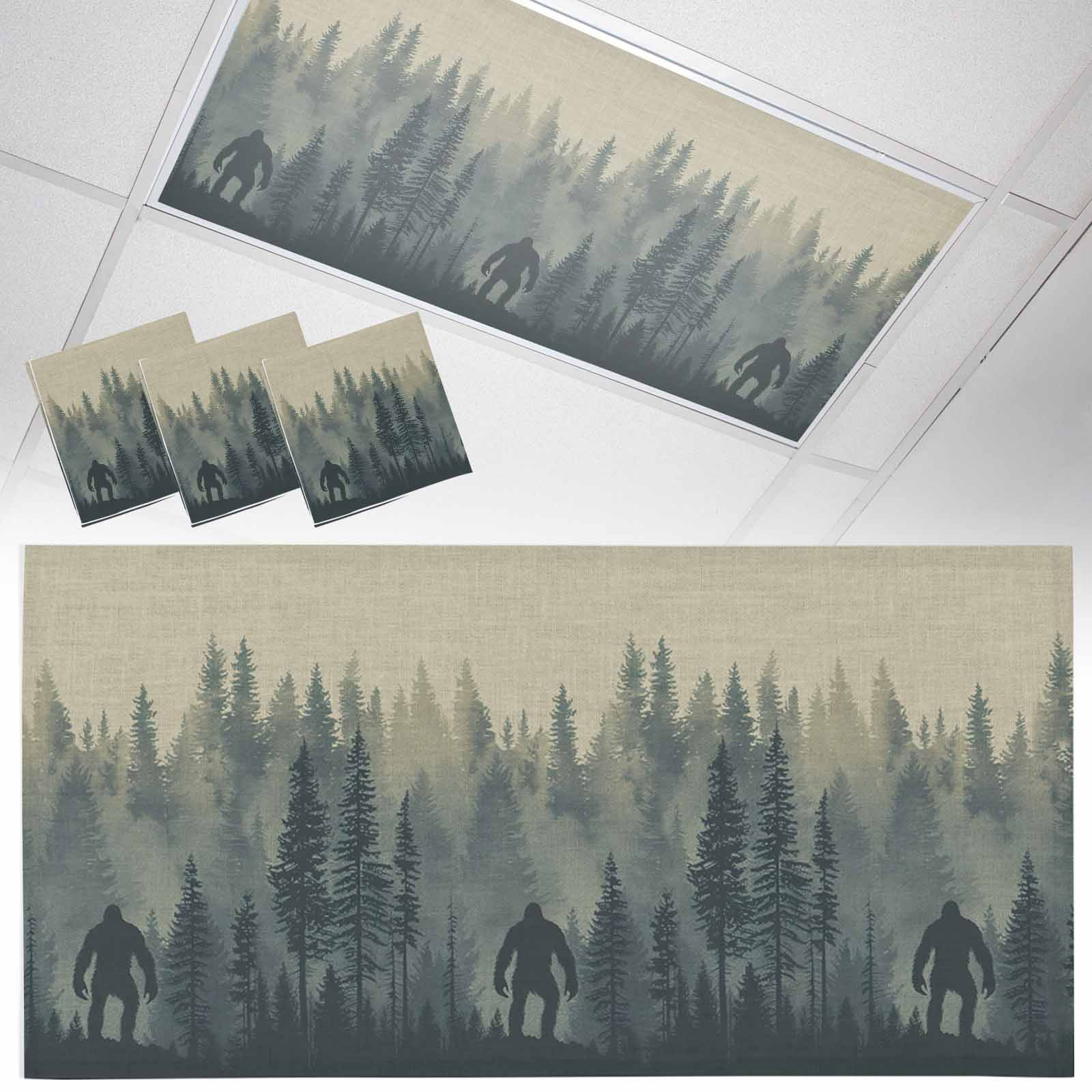 3 Pack Mysterious Misty Fluorescent Light Covers for Ceiling Lights ...