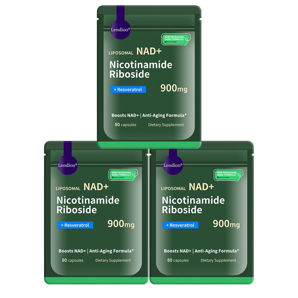 3 Pack NAD+ Nicotinamide Riboside in Bags - Walmart.com