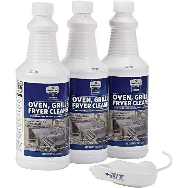 NESTIVA 3 Pack Heavy-Duty Grill, Oven and Fryer Cleaner Spray 32 OZ ...
