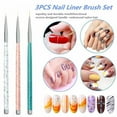 3 Pack Nail Art Line Drawing Pen Flower Painting Stroke Pen - Walmart.com