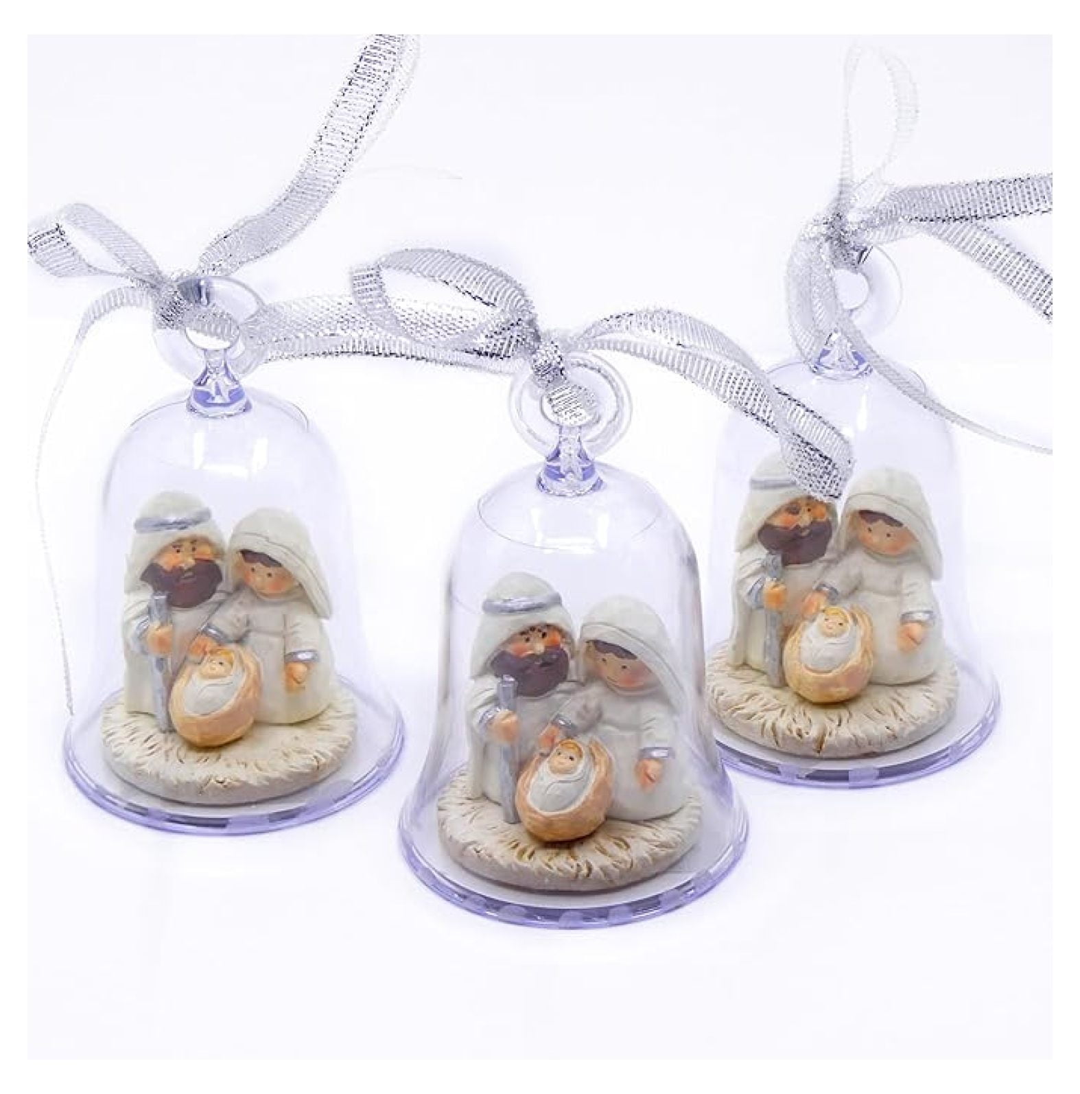 3 Pack of Nativity Scene Christmas Tree Ornaments– Adorable Miniature ...
