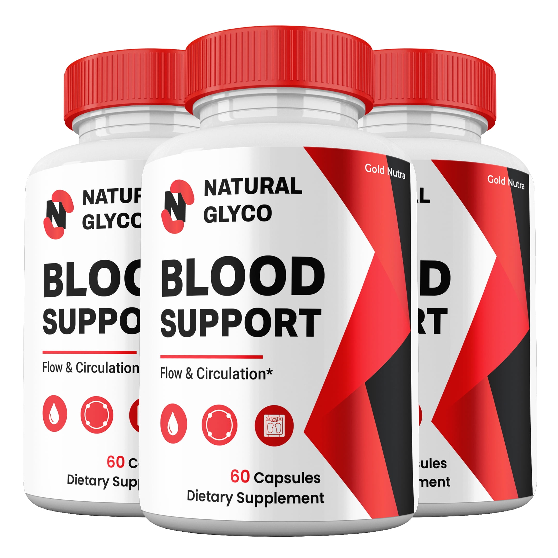 (3 Pack) Natural Glyco Blood Support Capsules, Glycogen Supplement ...