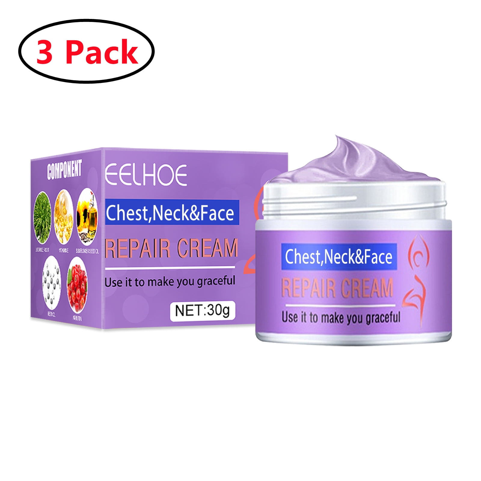 3 Pack Neck Firming Cream Tightening Lifting Sagging Skin - Neck ...