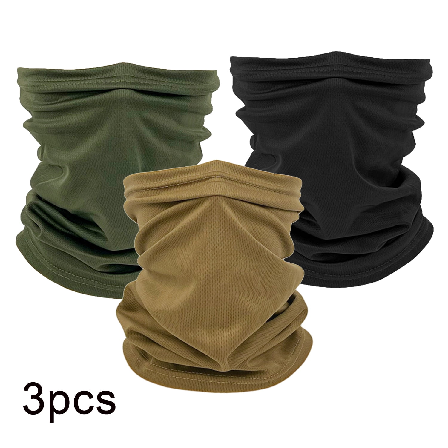 3 Pack Neck Gaiter Bandana Face Mask Sun Cooling Scarf Gator Cover Head ...