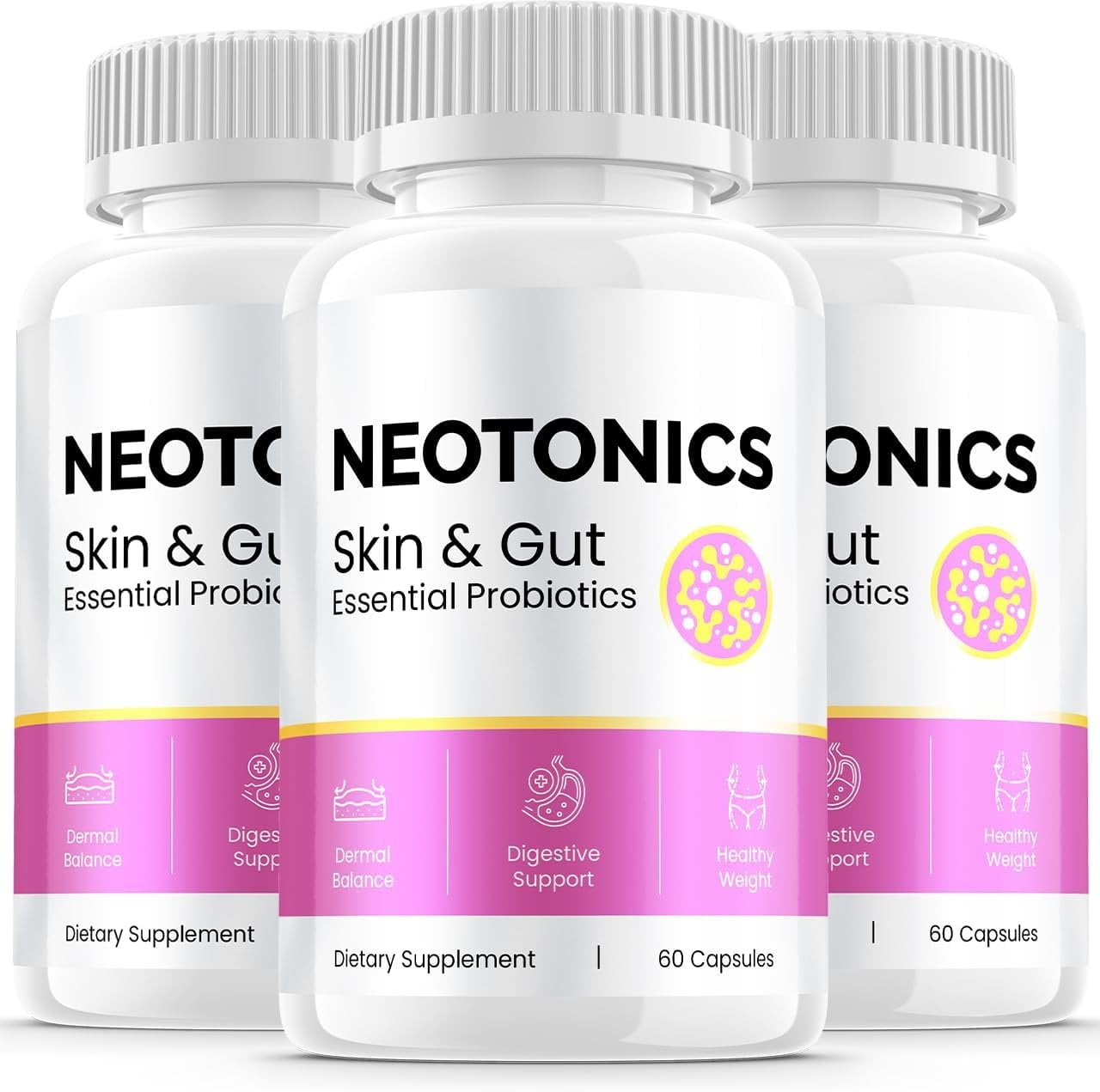 Neotonics 3 Pack Advanced Skin & Gut Formula - Wellness Skincare ...