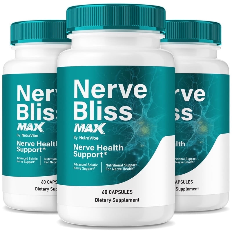 (3 Pack) Nerve Bliss Max Capsules, Official Nutritional Support For ...