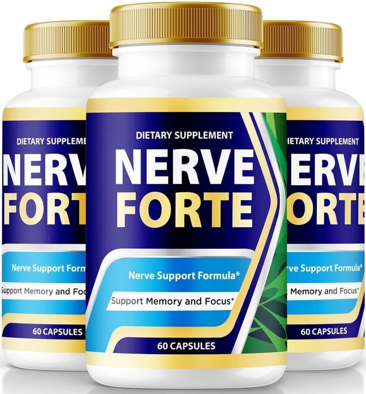 (3 Pack) Nerve Forte Memory & Focus Support Capsules, Official Formula ...