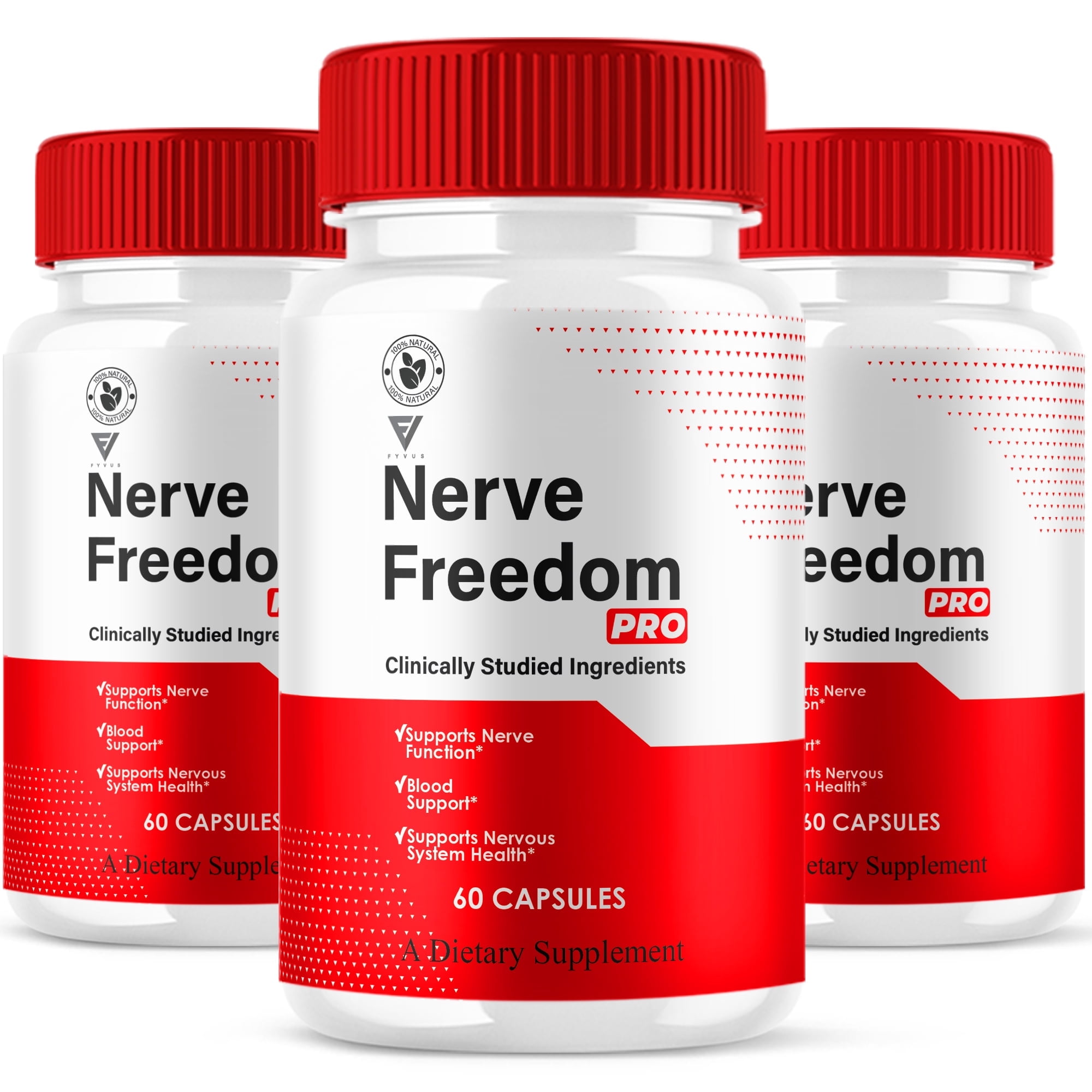 (3 Pack) Nerve Freedom Pro Capsules NerveFreedom Pro Supplement (180 Capsules) - Walmart.com