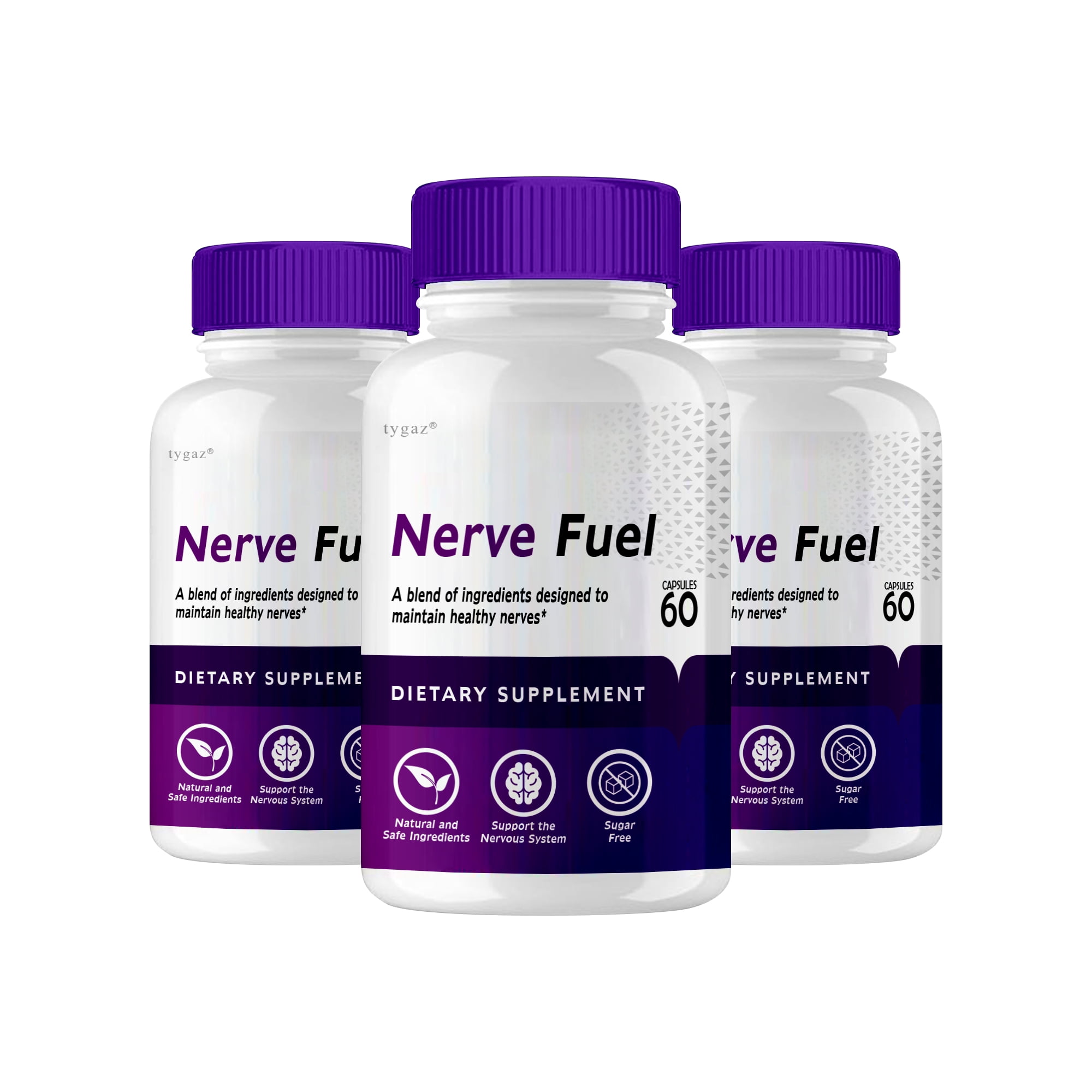 (3 Pack) Nerve Fuel - Nerve Fuel Natural Nerve Supplement Support ...